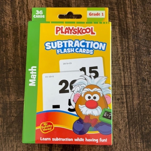 Playskool | Other | Playskool Subtraction Flash Cards | Poshmark
